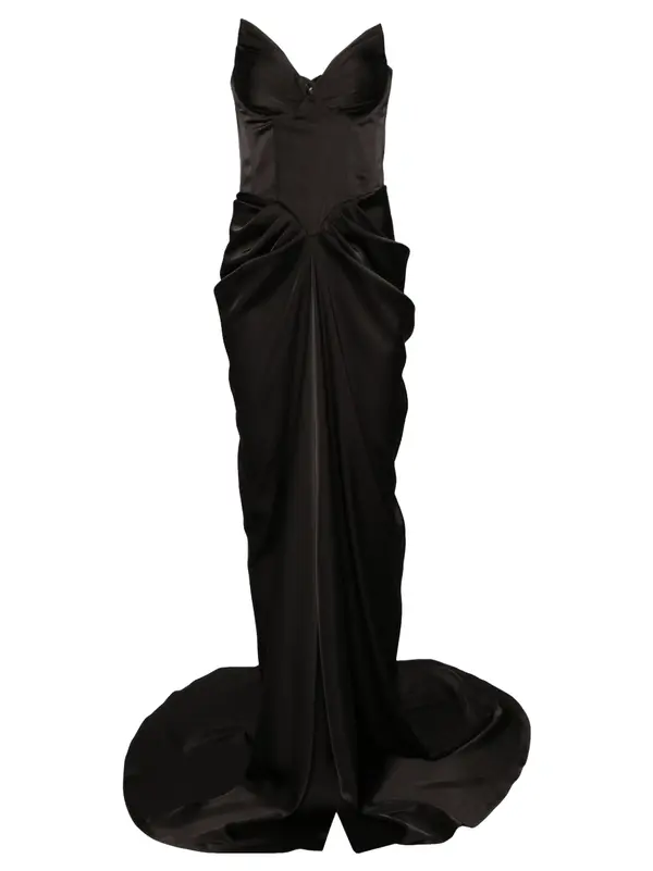 ANA RADU Corset-style Gown - Black