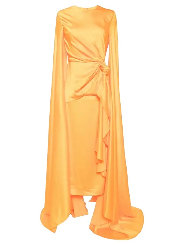Solace London The Elya Maxi Dress - Orange
