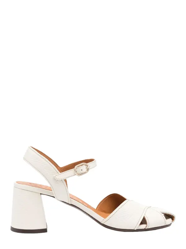Chie Mihara 75mm Roley Leather Sandals - White
