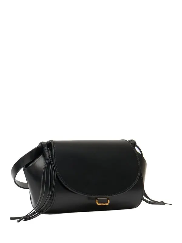 Isabel Marant Murcia Leather Shoulder Bag - Black