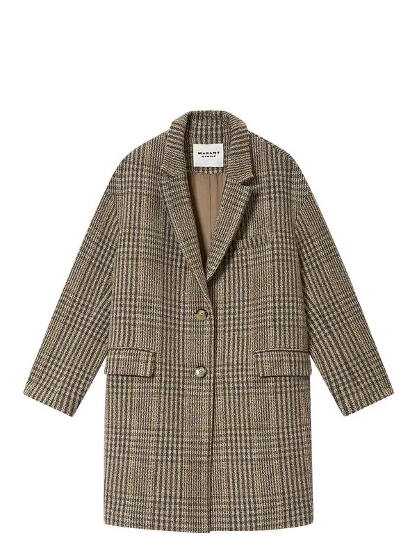 MARANT ETOILE Limiza Virgin Wool Coat - Beige