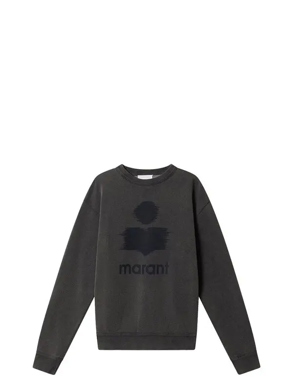 Isabel Marant Mikoy Cotton Jersey Sweatshirt - Anthracite