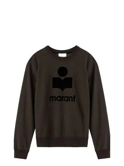 Isabel Marant Mikoy Cotton Jersey Sweatshirt - Black
