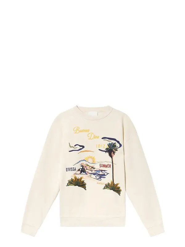 Isabel Marant Étoile Marant" Logo Sweatshirt - Ecru