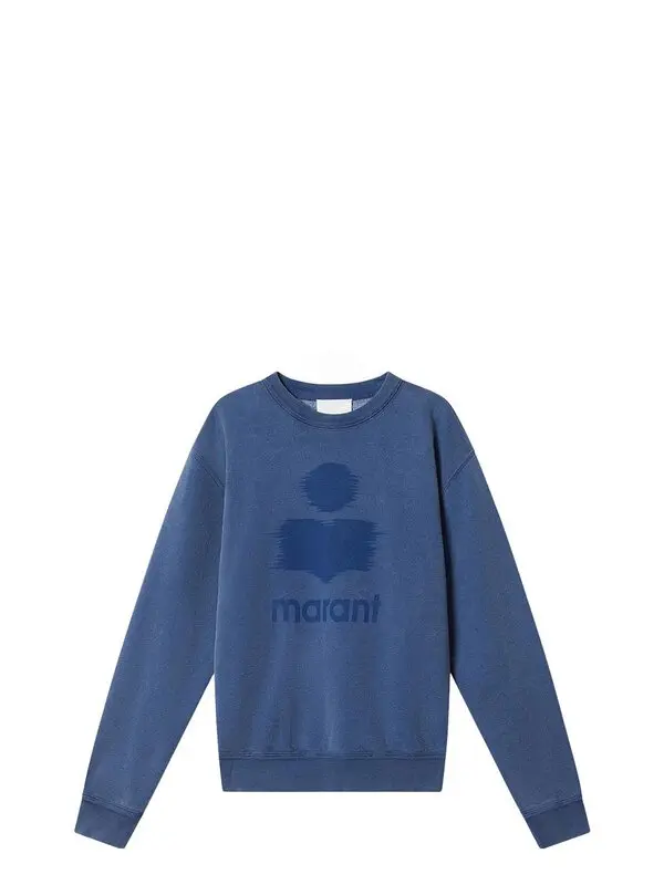 Isabel Marant Mikoy Cotton Jersey Sweatshirt - Indigo