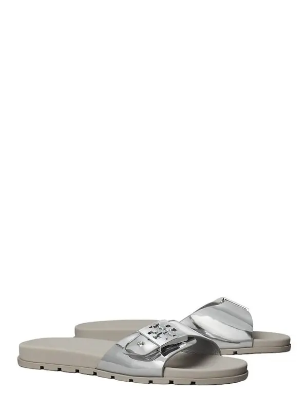 Tory Burch Mellow Slide - Silver/silver/aluminum