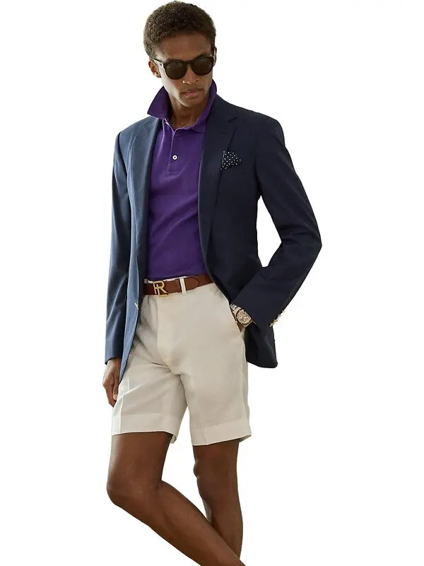 Ralph Lauren Gregory Tailored Linen Short - Optic White