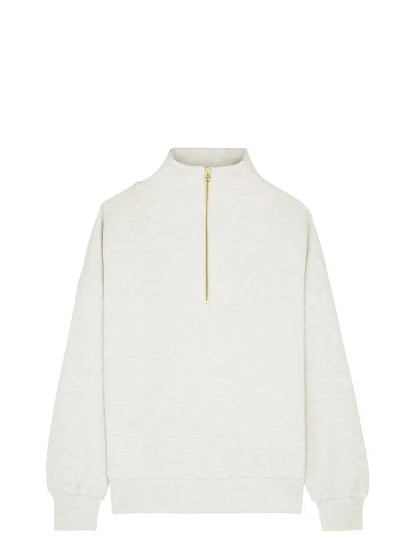 Varley Hawley Half-zip Sweatshirt - Ivory