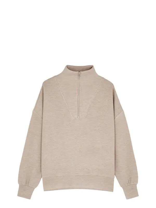 Varley Hawley Half-zip Sweatshirt - Taupe