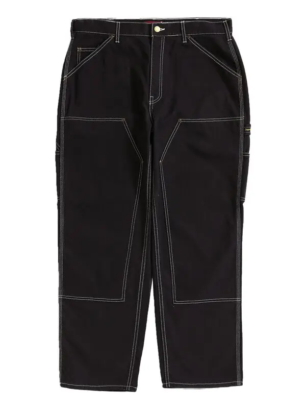 Supreme Double Knee Canvas Painter Pant - Black