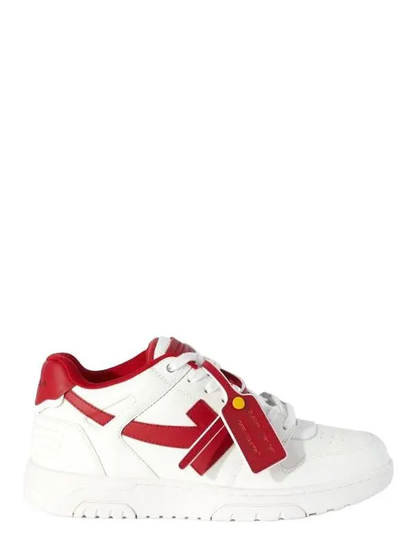 Off-White Out Of Office Ooo Low Top Sneakers Lunar New Year - Red/white