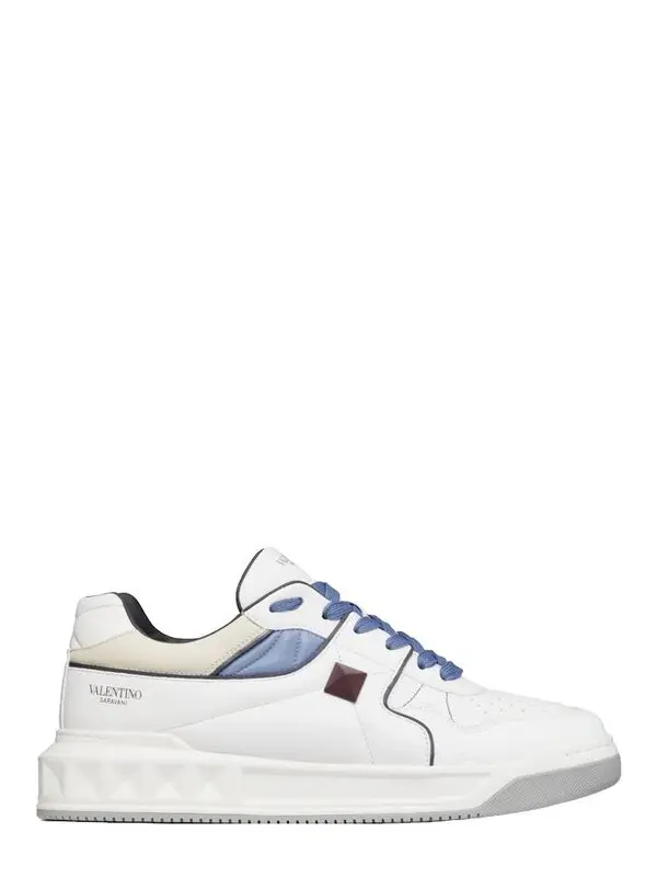 Valentino Garavani One Stud Low-top Sneakers - White/blue