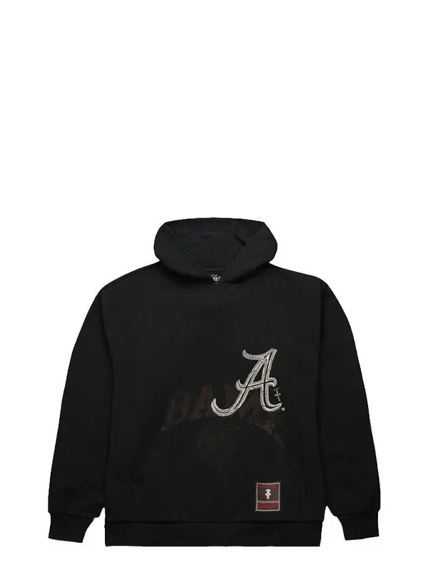 TRAVIS SCOTT X Mitchell & Ness Alabama Crimson Tide Overlap Pullover Hoodie - Black
