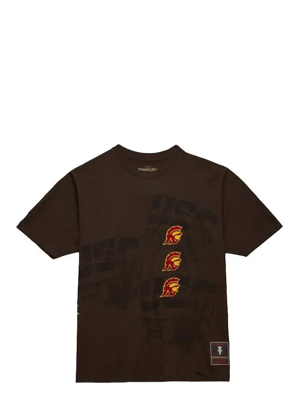 TRAVIS SCOTT X Mitchell & Ness Usc Trojans Seal T-shirt - Brown