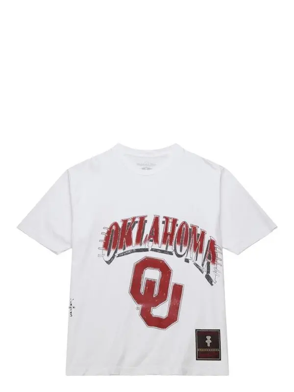 TRAVIS SCOTT X Mitchell & Ness Oklahoma Sooners Handdrawn T-shirt - White