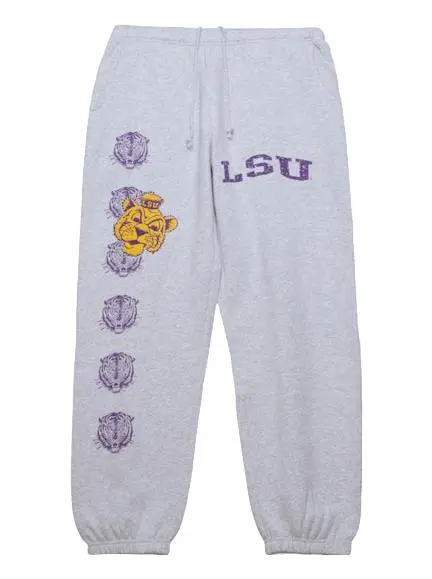 TRAVIS SCOTT X Mitchell & Ness Lsu Tigers Classic Sweatpants - Heather Gray