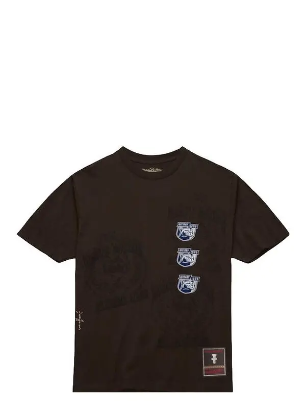 TRAVIS SCOTT X Mitchell & Ness Penn State Nittany Lions Seal T-shirt - Brown