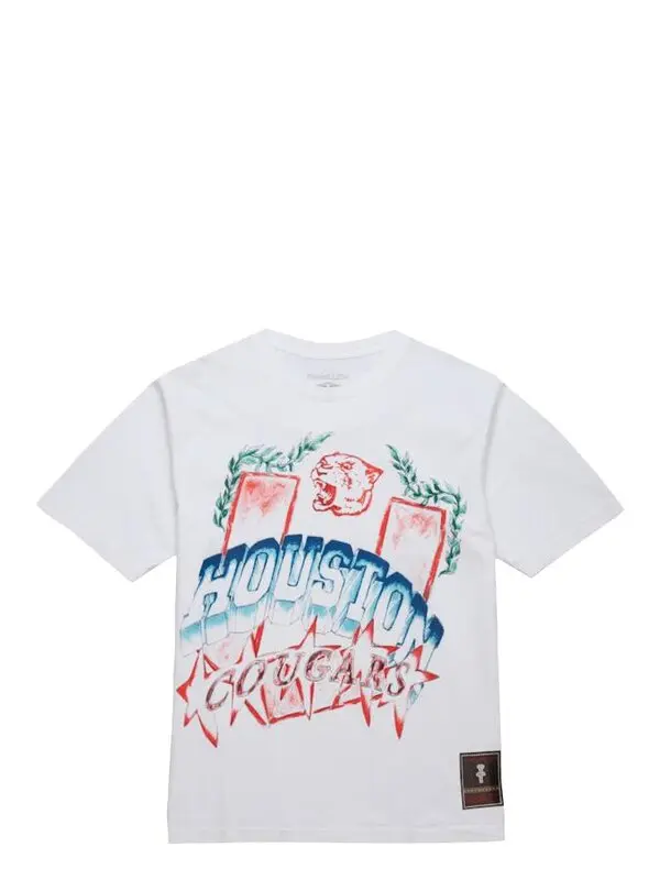 TRAVIS SCOTT X Mitchell & Ness Houston Cougars Handdrawn T-shirt - White