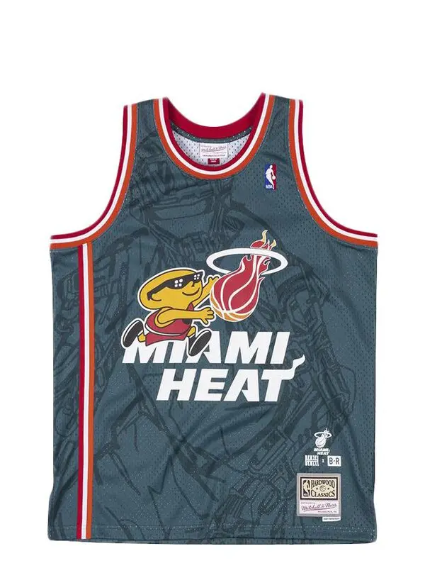 Mitchell & Ness Denzel Curry X Miami Heat Swingman Jersey - Green