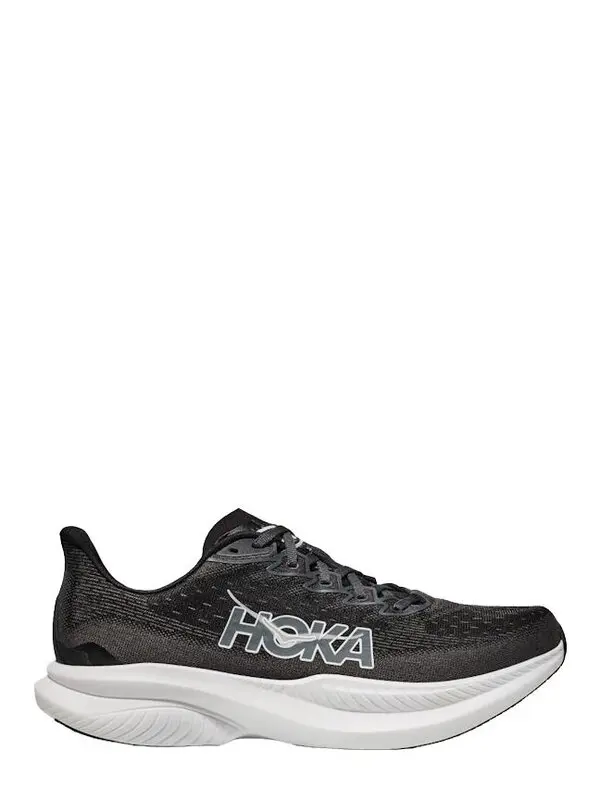 Hoka One One Mach 6 Athletic Sneakers - Black/white