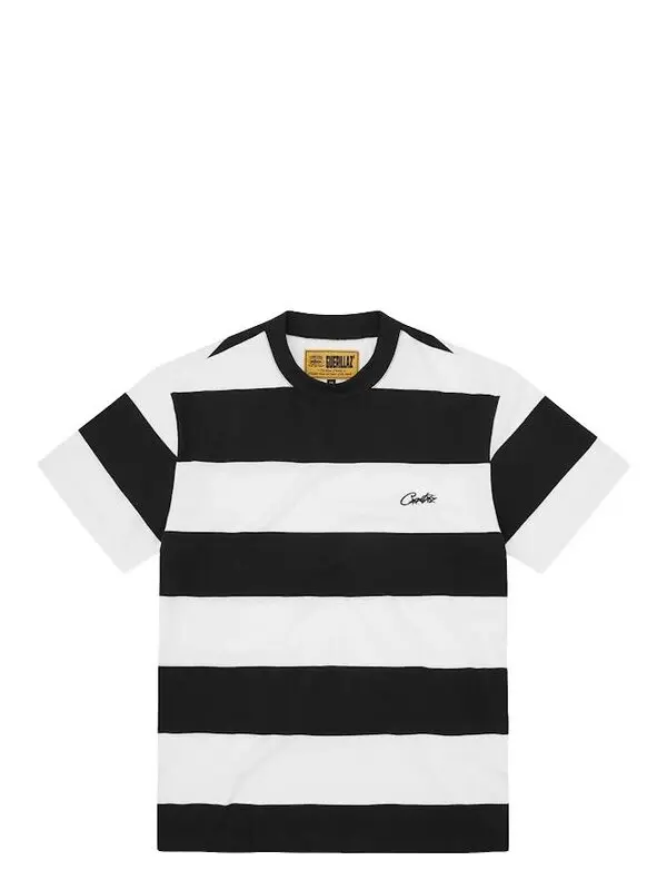 CORTEIZ Striped Tee Shirt - Black