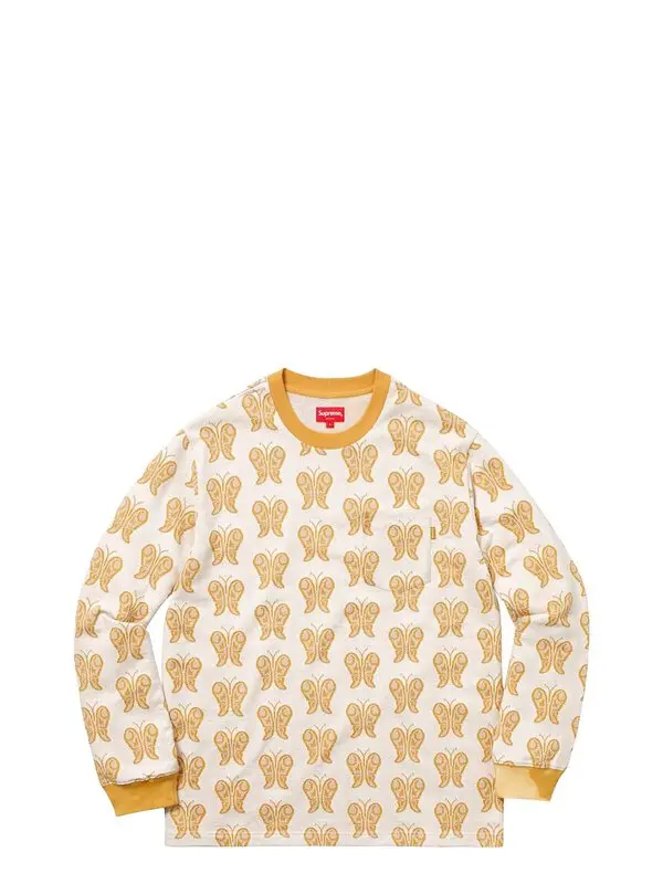 Supreme Butterfly Jacquard Top - Gold