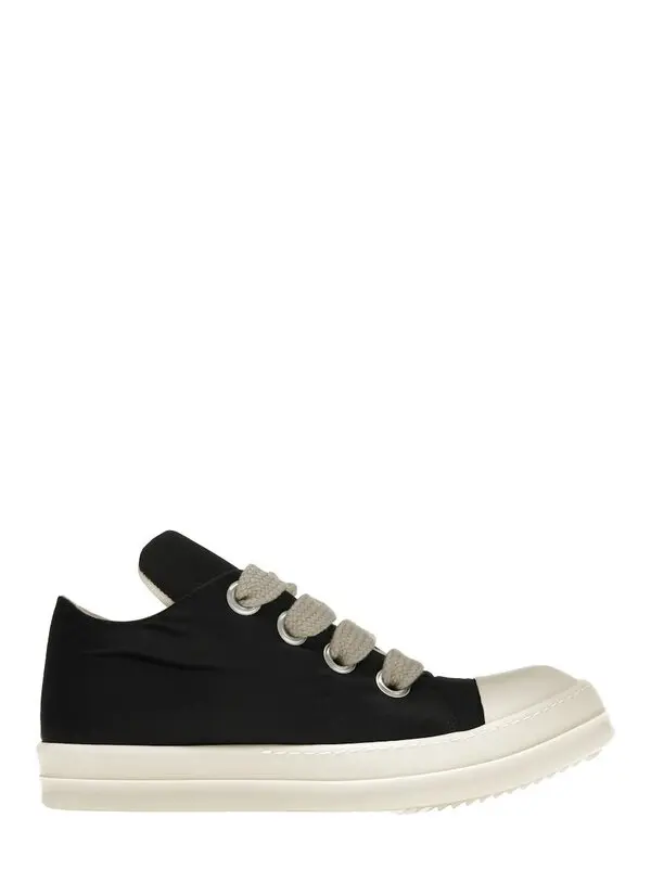 Rick Owens Jumbo Lace Recycled Puffer Low Sneakers - Black/milk