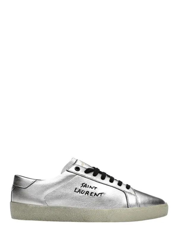 Saint Laurent Court Classic Sl/06 Sneakers - Silver