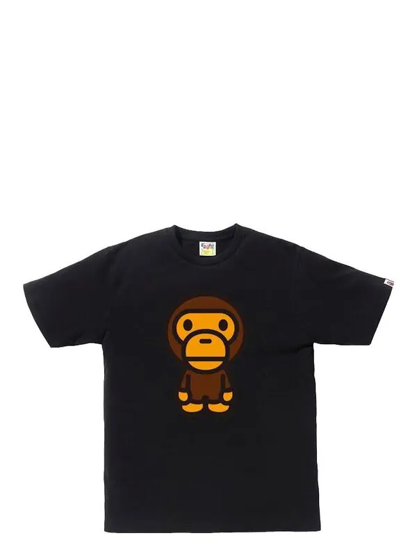A BATHING APE Big Baby Milo Tee Shirt - Black