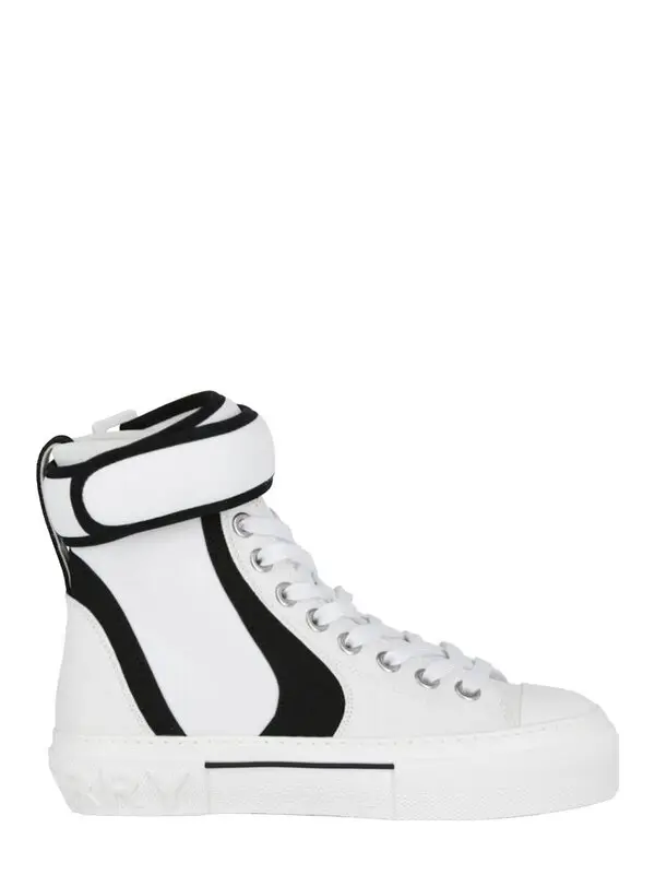 Burberry High-top Logo Sneakers - White/black