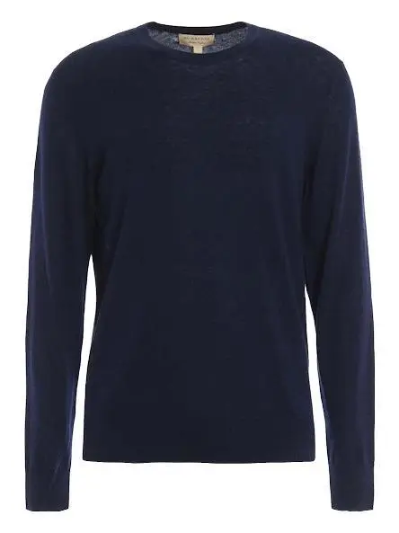 Burberry Richmond Checkpatch Cashmere-blend Sweater - Navy Blue