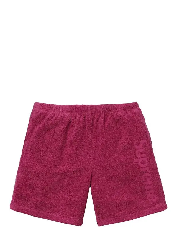 Supreme Terry Logo Short - Dark Rose