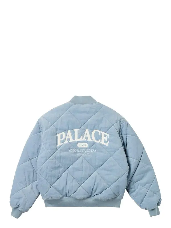 PALACE Quilted Jacket - Chill Blue