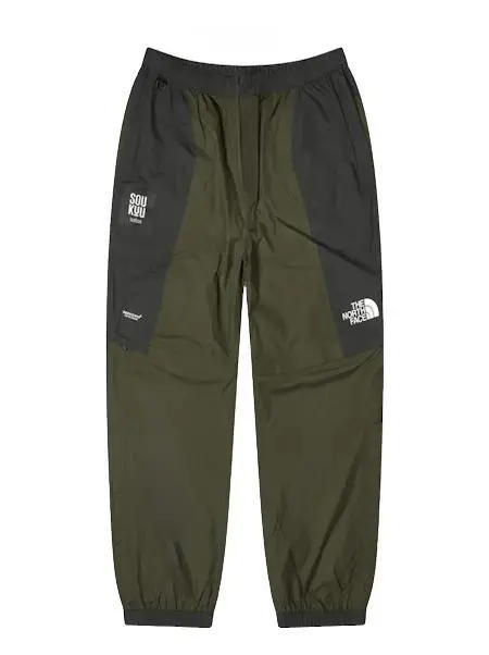 The North Face X Undercover Soukuu Hike Belted Utility Shell Trousers - Forest Night Green/tnf Black