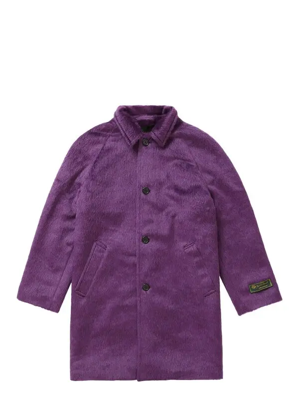 Supreme Alpaca Overcoat - Purple