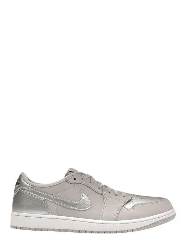 JORDAN 1 Low Og Sneakers - Neutral Grey/metallic Silver/white