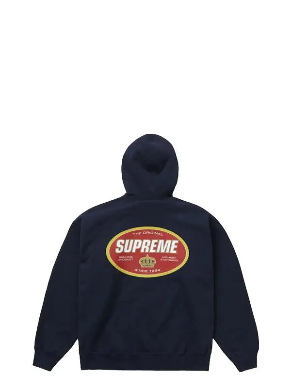 Supreme Crown Hooded Sweatshirt - Navy Blue