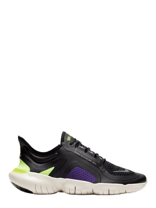 Nike Free Rn 5 Shield Sneakers - Black/voltage Purple/metallic Silver