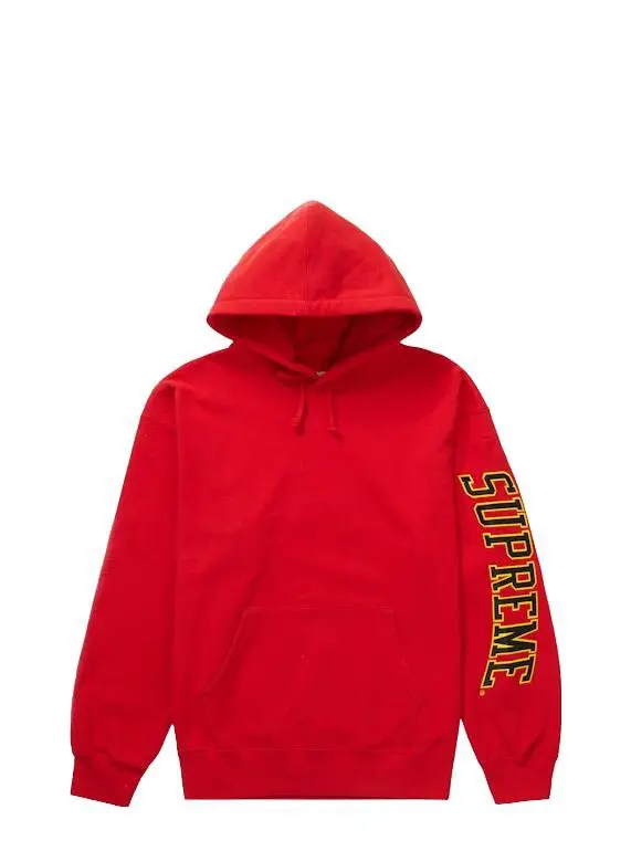 Supreme Sleeve Arc Hooded Sweatshirt - Red
