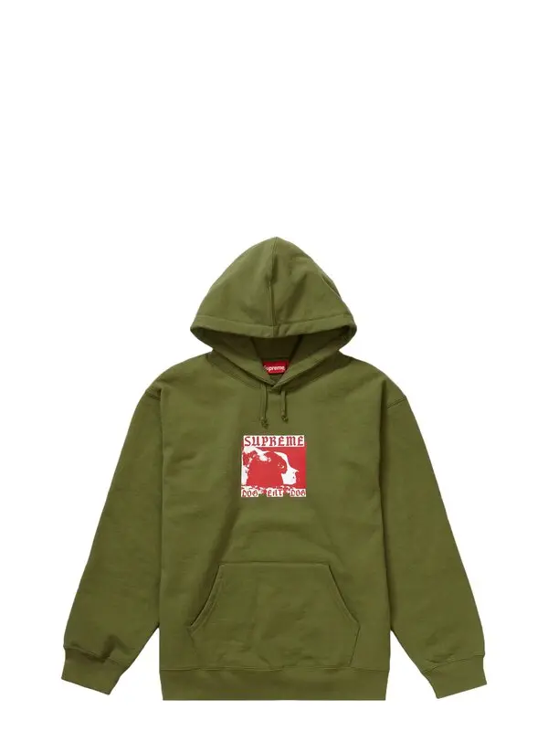 Supreme Dog Eat Dog Hooded Sweatshirt - Olive