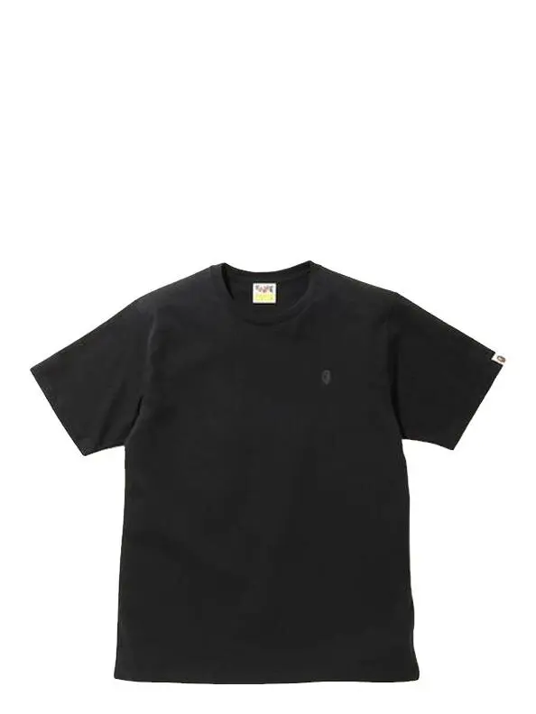 A BATHING APE Head One Point Tee Shirt - Black