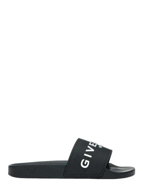 Givenchy Paris Slide Sandals - Black