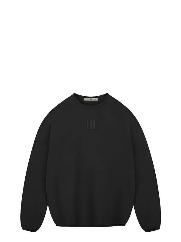 Fear Of God Athletics Suede Fleece Crewneck Sweatshirt - Black