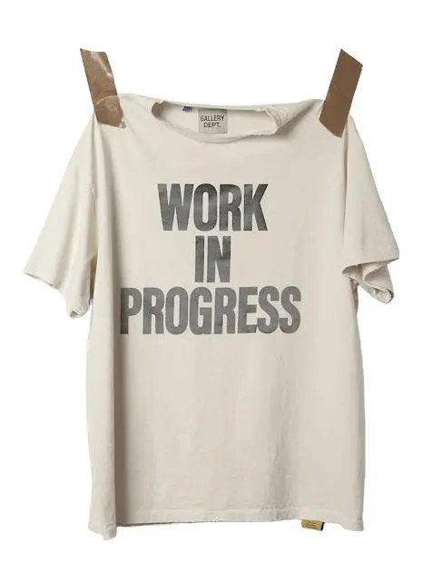 GALLERY DEPT. Work In Progress Tee Shirt - Archival White