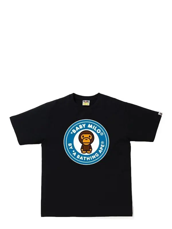 A BATHING APE Colors Milo Busy Work Tee Shirt - Black/blue