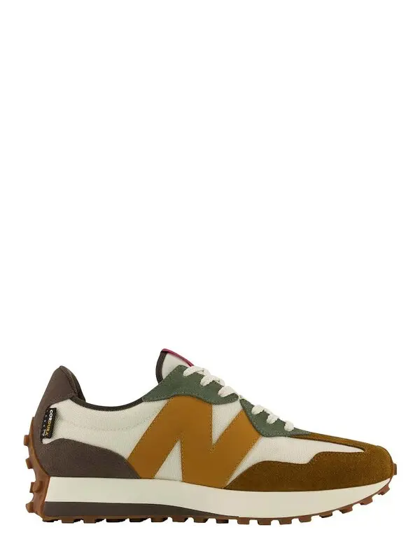 NEW BALANCE 327 Lace-up Sneakers - Brown/orange/green