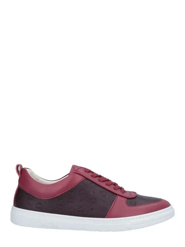 Mcm Terrain Logoin Sneakers - Brown/burgundy
