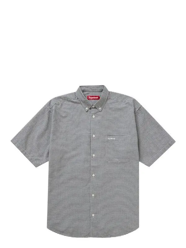 Supreme Loose Fit Short Sleeve Oxford Shirt Ss24 - Gingham