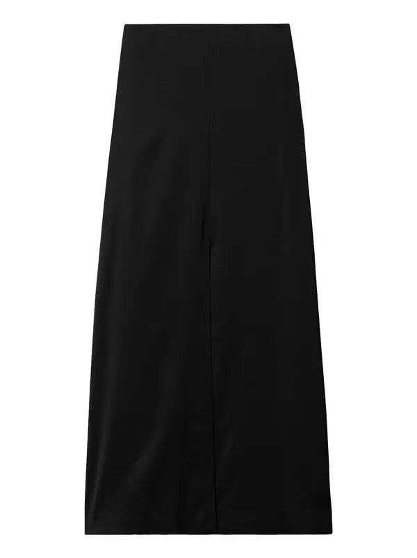 Dries Van Noten Satin-crepe Maxi Skirt - Black