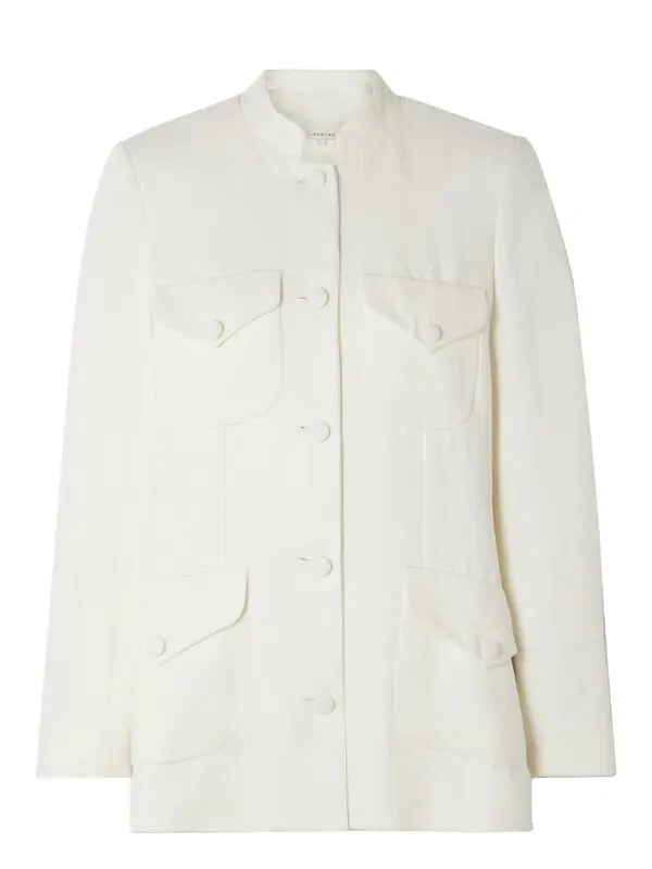 LIBEROWE Net Sustain Raja Linen Blazer - White